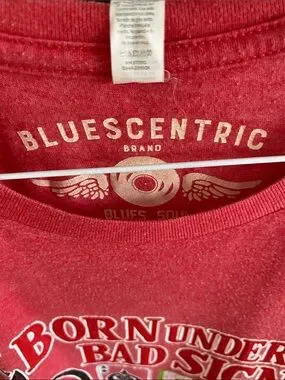 Bluescentric | Shirts | Mens Born Under A Bad Sign Red Short Sleeve Tee ...
